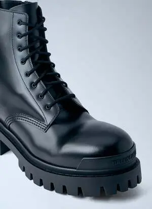 Balenciaga Combat Strike Boots - Black