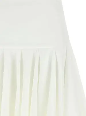 Jacquemus Cotton Poplin Le Jupon Midi Skirt - White
