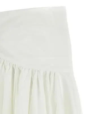 Jacquemus Cotton Poplin Le Jupon Midi Skirt - White