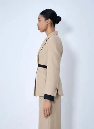 Max Mara Textured Blazer - Cream
