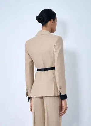 Max Mara Textured Blazer - Cream