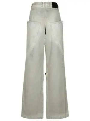 Attico Cotton Jeans - Gray