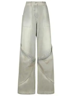 Attico Cotton Jeans - Gray