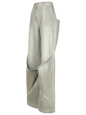 Attico Cotton Jeans - Gray