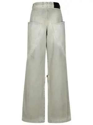 Attico Cotton Jeans - Gray