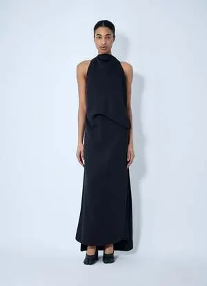 Sportmax Sleeveless Draped Maxi Dress