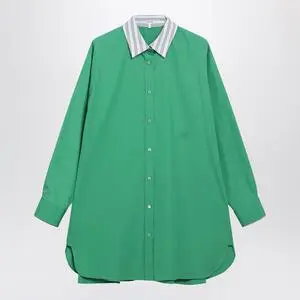 Loewe Cotton Shirt Dress - Green