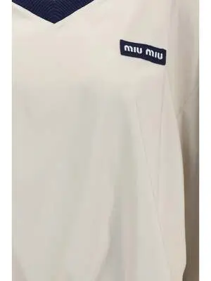 Miu Miu Pongé Tec Sweatshirt