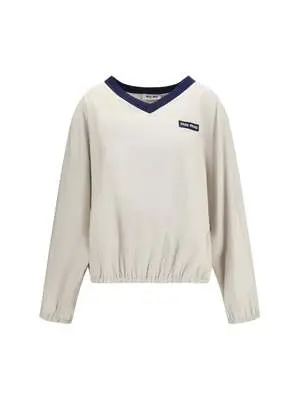 Miu Miu Pongé Tec Sweatshirt - Multicolor
