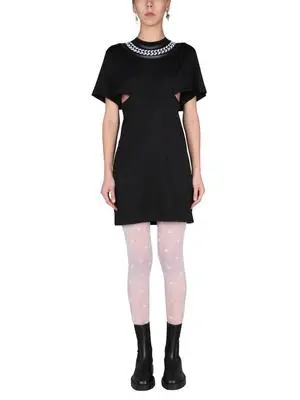 Givenchy Dress With 3d Chain Print - Black