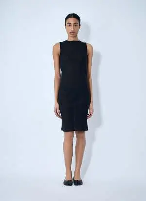 RIER Sleeveless Mesh Midi Dress