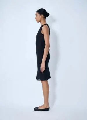 RIER Sleeveless Mesh Midi Dress