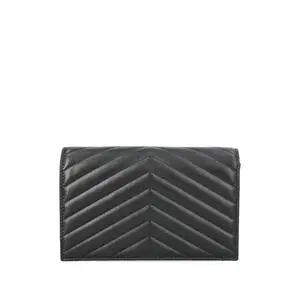 Saint Laurent Leather Quilted Mini Bag - Black
