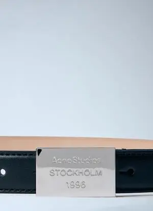 Acne Studios Engraved Logo Leather Belt