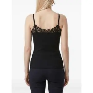 Saint Laurent Silk Guipure Lace Tank Top