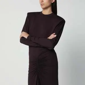 Andamane Stretch Jersey Maxi Dress With Draping - Red