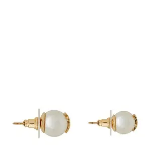 Saint Laurent Asymmetric Pearl Earrings