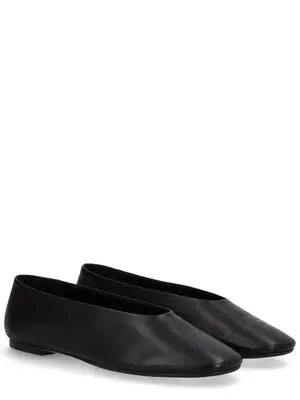 AeydĒ Dancer Kirsten Nappa Leather Flats - Black