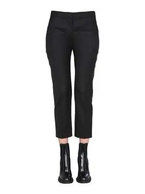 Alexander McQueen Cropped Trousers - Black