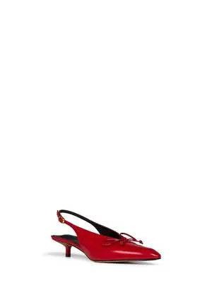 Jacquemus Red The Low Cubisto Slingback Pumps