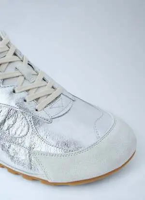 Bottega Veneta Orbit Flash Sneakers - Silver