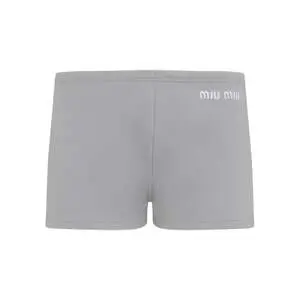 Miu Miu Polyamide Shorts - Gray