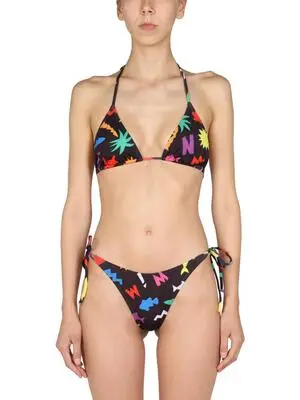 Moschino All-over Print Bikini Briefs
