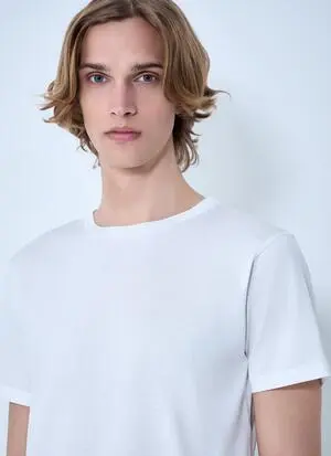 RIER Cotton Jersey T-shirt - White