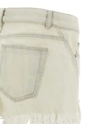 Rick Owens Bias Cutoffs Shorts - White
