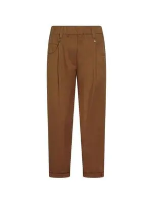 Brunello Cucinelli Cotton Twill Trousers - Multicolor