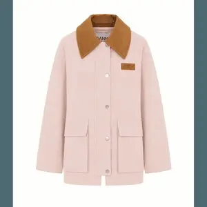 GANNI Twill Jacket - Pink