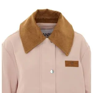 GANNI Twill Jacket - Pink