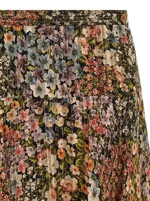 Valentino Garavani Après L'hiver Printed Silk Midi Skirt - Multicolor