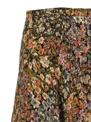 Valentino Garavani Après L'hiver Printed Silk Midi Skirt - Multicolor