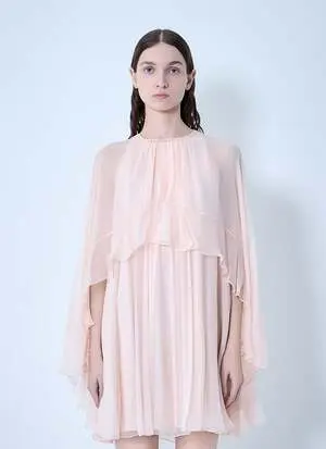 Chloé Silk Thin-strap Long Dress - Pink