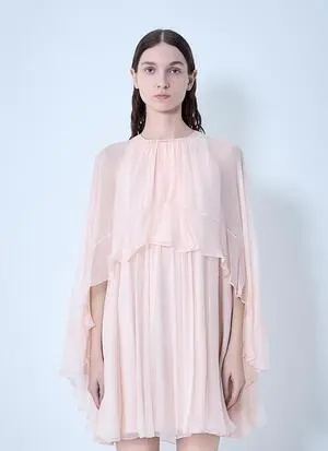 Chloé Silk Thin-strap Long Dress - Pink