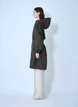 Max Mara Belted Hooded Coat