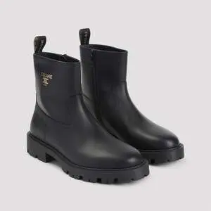 Celine Zipped Calf Leather Boots