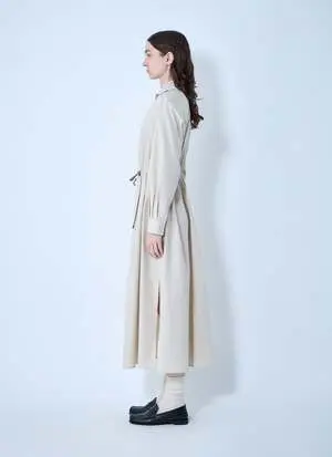 Max Mara Pedaggi Cotton Popeline Midi Dress - Cream