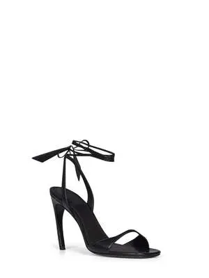 Attico Black Nappa Leather Ora Sandals - Multicolor