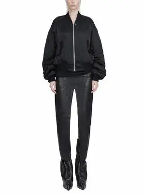 Rick Owens Bucket Flight Bomber Jacket - Black