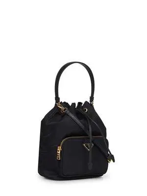 Prada Borse Black Duet Bucket Bag