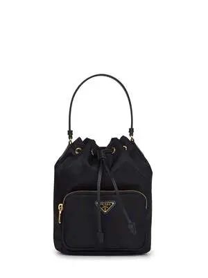 Prada Borse Black Duet Bucket Bag - Multicolor