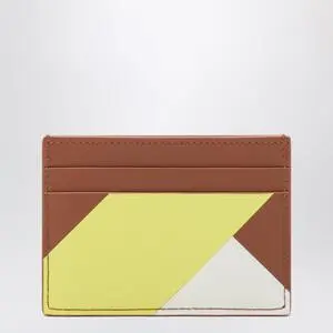 Loewe Anagram Card Holder With Multicolour / Beige Graphic Motif - Multicolor