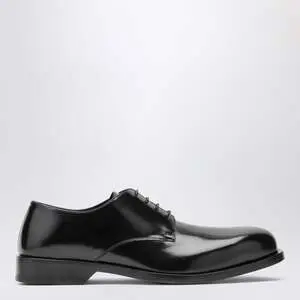 Loewe Bobine Derby Shoes In Brushed Calfskin Leather - Black