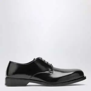 Loewe Bobine Derby Shoes In Brushed Calfskin Leather - Black