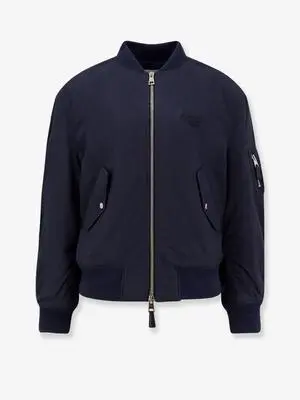 Givenchy Cotton Blend Bomber Jacket - Blue