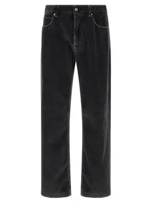 Fendi Velvet Pants - Gray