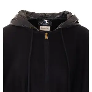 Moncler Hooded Belted Cape - Black