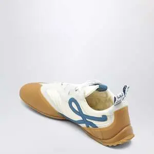 Loewe Grip Sneakers In Nylon And Suede - White